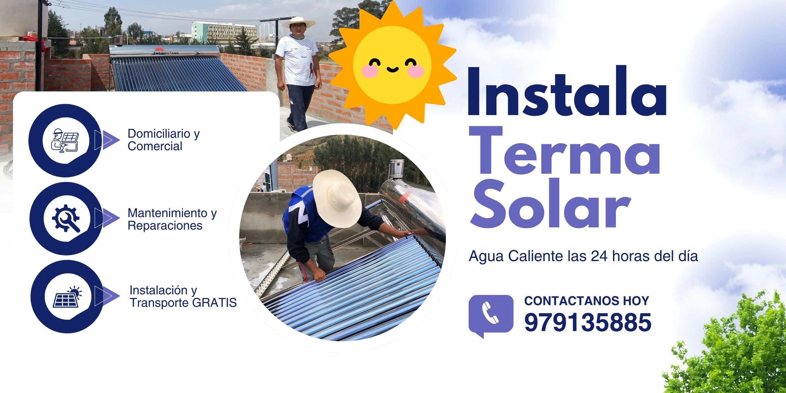 Termas Solares en Huancayo Paneles Solares Luminarias Solares